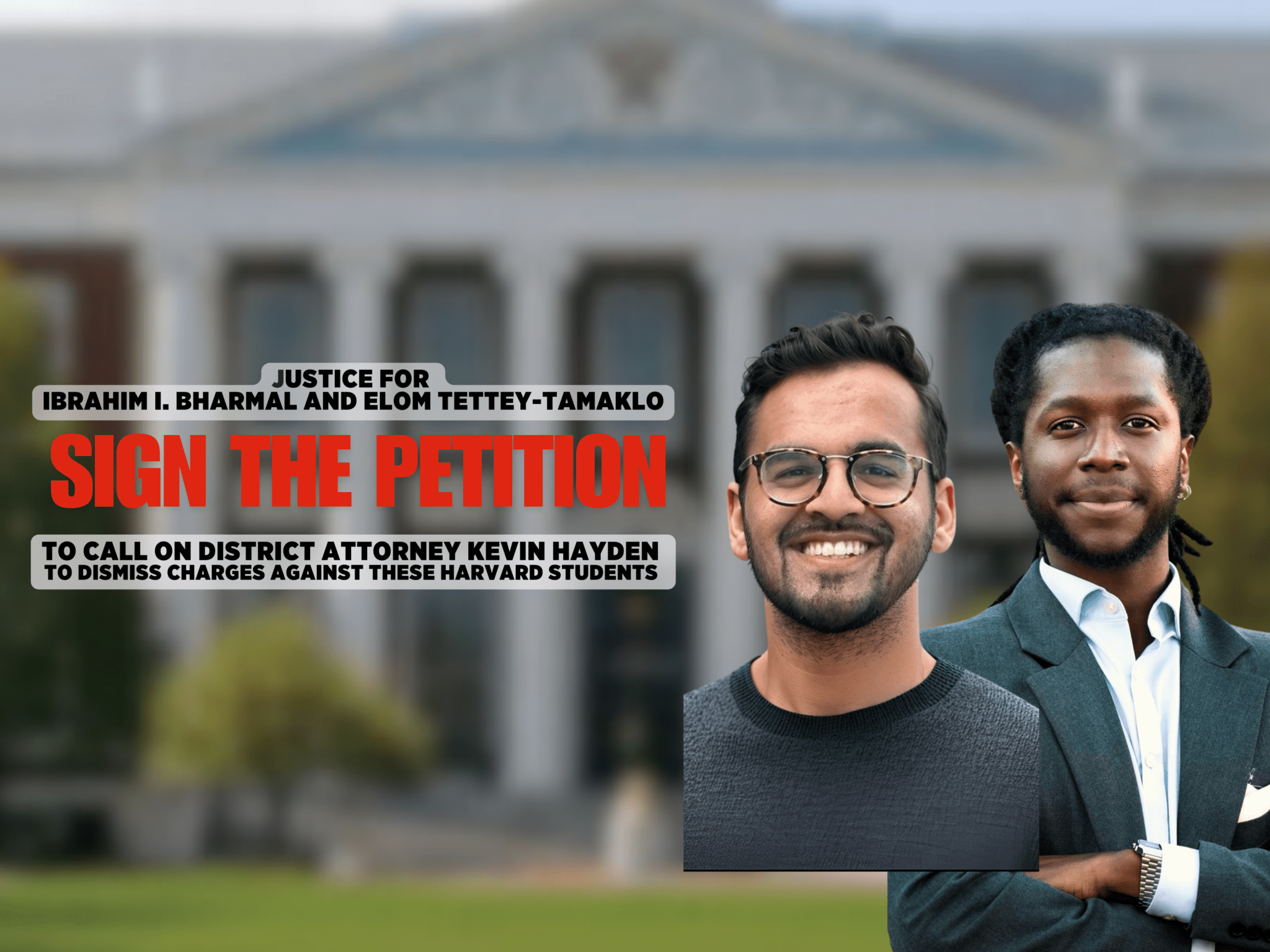 Defend Justice: Support Ibrahim Bharmal and Elom Tettey-Tamaklo sent ...
